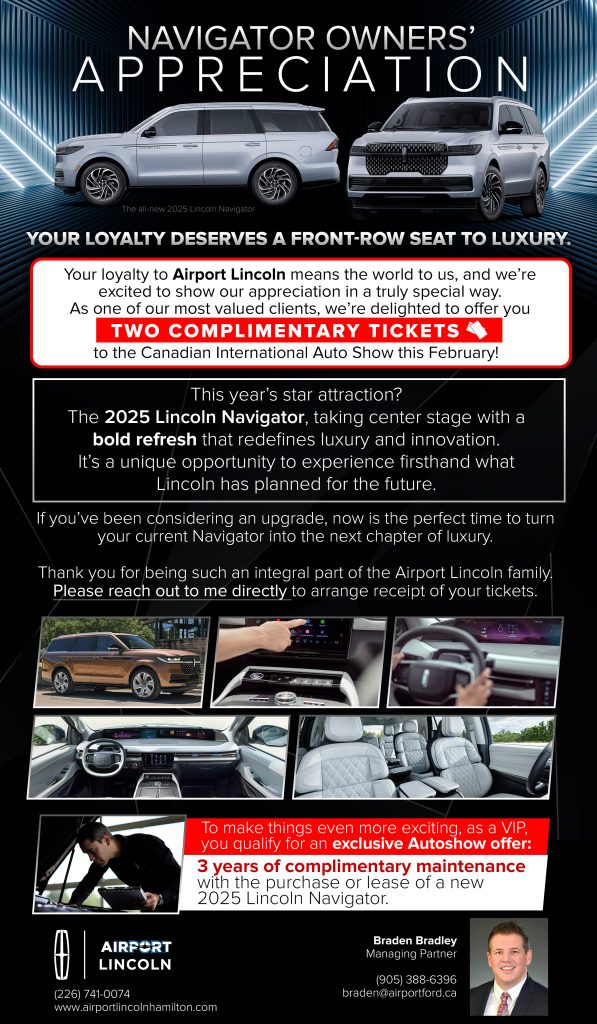 2025 Lincoln Navigator Offer - Airport Lincoln Hamilton